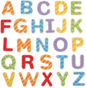 Bigjigs Toys Magnetická barevná abeceda (velká písmena) / od 3 let