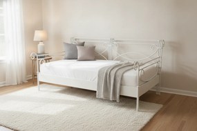 Nábytek ATIKA s.r.o. Kovový otoman BELLA Barevne provedení: černá, Rozměr: 90 x 200 cm