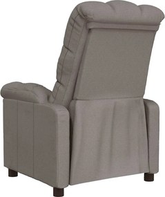Polohovací křeslo taupe textil 289804