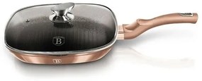 Berlinger Haus Grilovací pánev s poklicí Rosegold Metallic Line, 28 cm