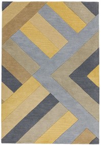 Žlutý  koberec Jigsaw Ochre Grey Rozměry: 120x170 cm