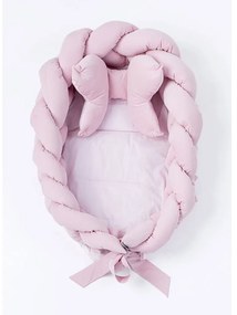 BELISIMA pletené hnízdečko pro miminko Velvet růžová