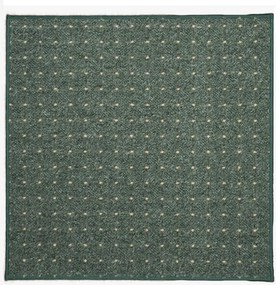 Condor Carpets, Kusový koberec Udinese zelený čtverec, 400x400, zelená, chodba / předsíň