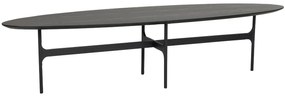 OnaDnes -20% Černý dřevěný konferenční stolek ROWICO COLTON 180 x 50 cm