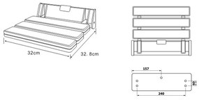Sedátko do sprchy Aqualine Handicap – Sapho