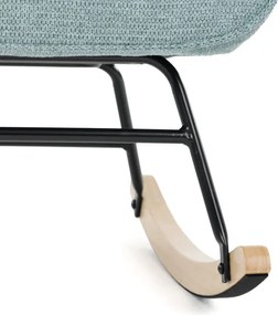 Houpací křeslo YAO – modrá, látka, ergonomický design Autronic