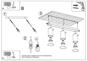Bodové svítidlo v cihlové barvě 6x45 cm Etna – Sollux