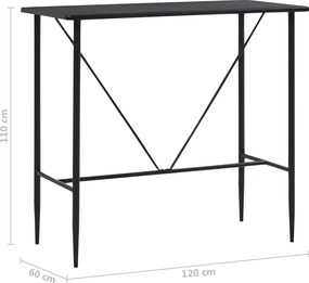 vidaXL Barový stůl 120 x 60 x 110 cm MDF [281546] Barva: dub
