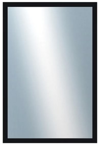 DANTIK - Zarámované zrcadlo - rozměr s rámem cca 40x60 cm z lišty PASTELKA černá rovná (2597)