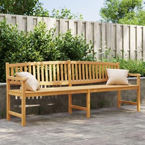 Zahradní lavice 228 x 59,5 x 90 cm masivní teakové dřevo,  364411