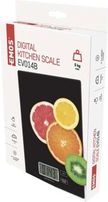 Kuchyňská váha EMOS EV014B, digitální, 5 kg, černá