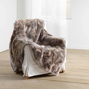 Měkká deka z umělé kožešiny, BEIGE, 125 x 150 cm