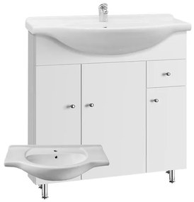 Koupelnová skříňka s keramickým umyvadlem Vilma S 75 ZV | A-Interiéry