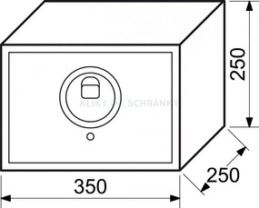 RS.25R FIN elektronický sejf na otisk prstu