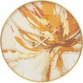 Nástěnné hodiny Glass Toply 80 cm vícebarevné/zlaté