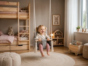 Dětská houpačka LULLABY - ŠEDÁ