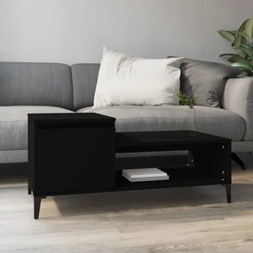 821133 vidaXL Konferenční stolek černý 100x50x45 cm kompozitní dřevo