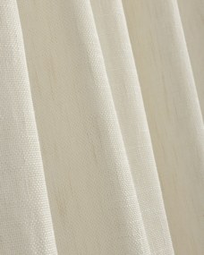Závěs na řasící pásce wave barva krémová látka poloprůhledná, pletený vzor