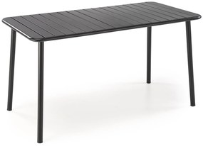 Kovový zahradní stůl Bosco 140 cm černý