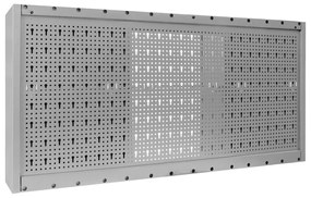 vidaXL Nástěnná skříň na nářadí industriální styl kov šedo-černá
