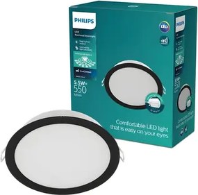 Meson 5,5W 4000K černá / LED podhledové svítidlo / kulaté / O 80 mm /