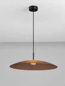 LED černo-moce hnědý moderní lustr Polifemo