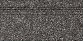 RAKO Taurus Granit - Schodovka 29,8x59,8 cm, černá TCPSE069