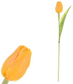 Tulipán plastový, barva tmavě žlutá