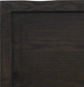 Koupelnová deska tmavě hnědá 60x40x (2-6) cm ošetřený masiv 3156202