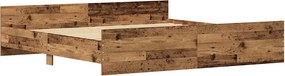 Rám postele Staré dřevo 203 x 203 x 50 cm Kompozitní dřevo 3329303