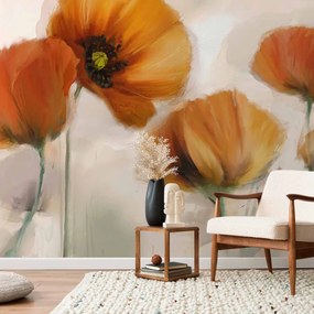 Fototapeta Poppies - vintage