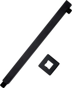 Podpůrné rameno do sprchy hranol nerezová ocel 201 černé 40 cm 147733