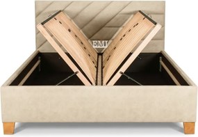 Postel čalouněná BOMAL + lamelový rošt + matrace EMI