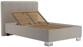 Manželská postel 140 cm - Blanár - Kelly (šedá) (s roštem)