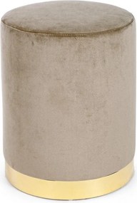 Taupe sametový taburet Lucilla – Yes Everyday