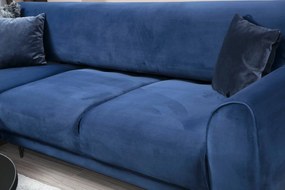 Designová sedačka Haylia 287 cm modrá - levá