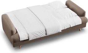 Taupe rozkládací/s úložným prostorem pohovka 233 cm Naomi – Micadoni