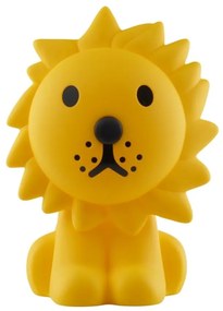 OnaDnes -20% Žlutá plastová dětská LED lampa Mr. Maria Lion 50 cm