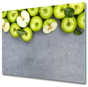 Skleněná krájecí deska Zelené jablka