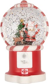 Kouzelná vánoční dekorace Santa – hrací skříňka s LED - 12*11*20 cm / 3*AA/ USB