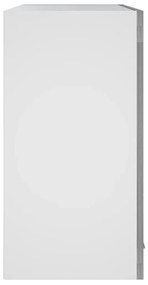 Závěsná prosklená skříňka šedá sonoma 60 x 31 x 60 cm kompozit - Default Title