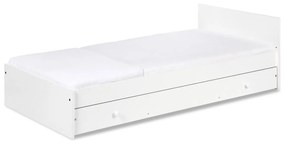 Bílá dětská postel s komodou KOMPAKT