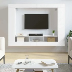 vidaXL TV skříňka 152 x 22 x 113 cm kompozitní dřevo [833724] Barva: Betonová šedá