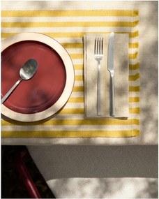 Látková/z juty prostírání v sadě 2 ks 35x50 cm Daltan – Kave Home