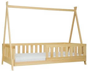 Drewmax LK142 80x160 cm - Dřevěná dětská postel masiv borovice