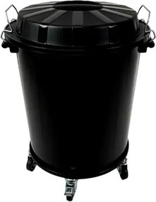 Denox INDUSTRIAL černá / Nádoba na odpad / 70 l / plast PE-HD / bezpeč