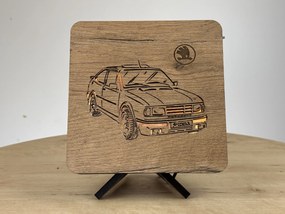 Li-Go "Škoda rapid" lampa 19x19cm provedení povrchu: dub světlý
