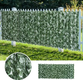 Outsunny Umělý živý plot 300 x 150 cm Tmavě zelená pro zahradní balkonové stěny | Aosom.de