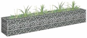 Gabionový vyvýšený záhon pozinkovaná ocel 180 x 30 x 30 cm 145633