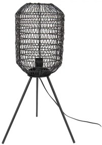 Černá antik drátěná stolní lampa Nerve – 21x63 cm